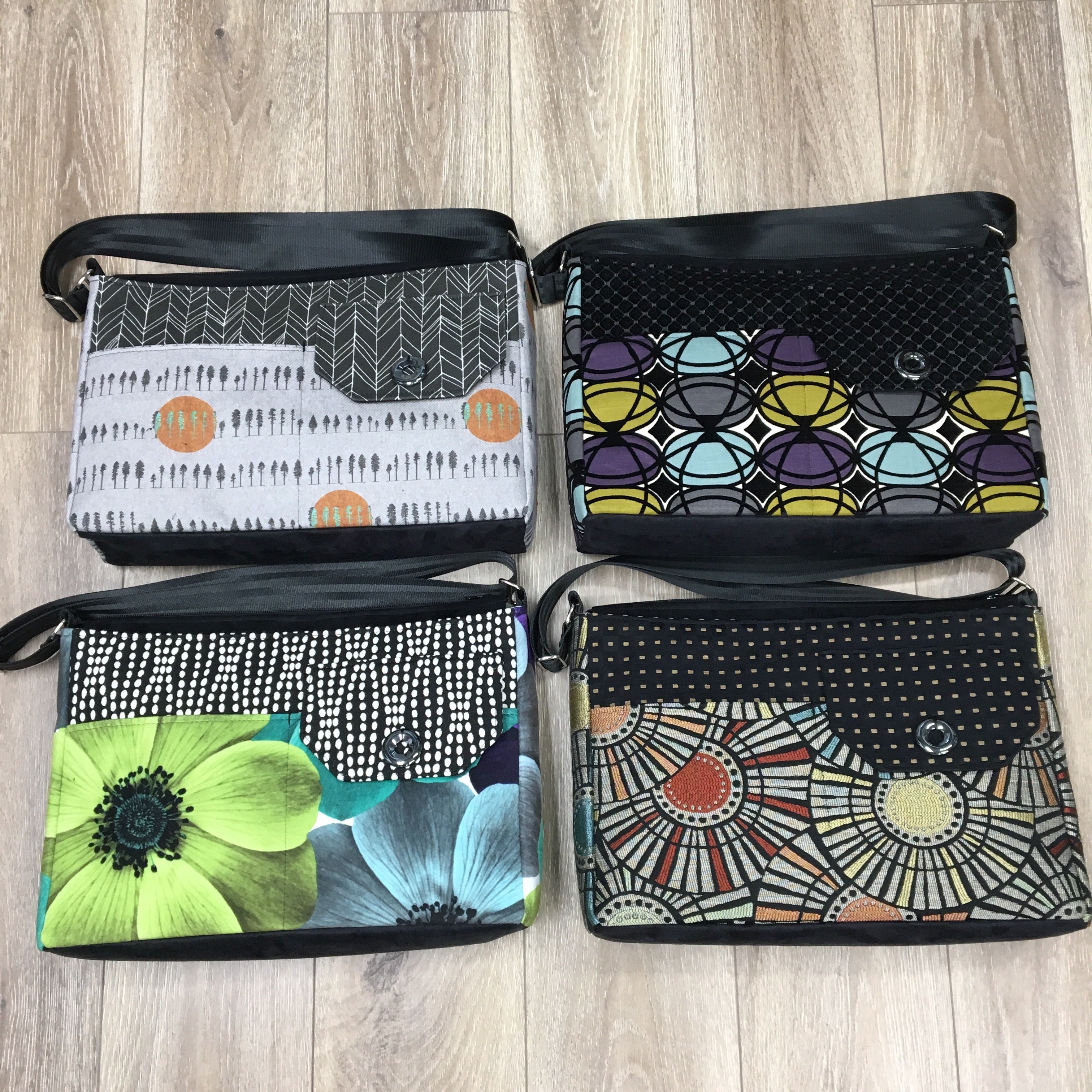 Laptop/Travel Bag Geometric Pattern - Goldyfish Handbags